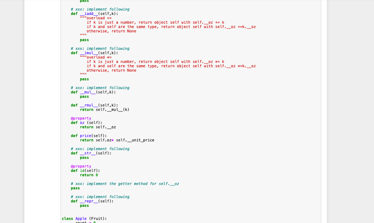 Solved A: Fruit Arithmetics (Total 30pt) Topics: containers | Chegg.com