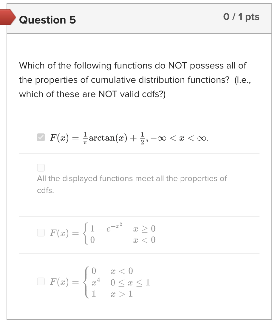 Solved Which of the following functions do NOT possess all | Chegg.com
