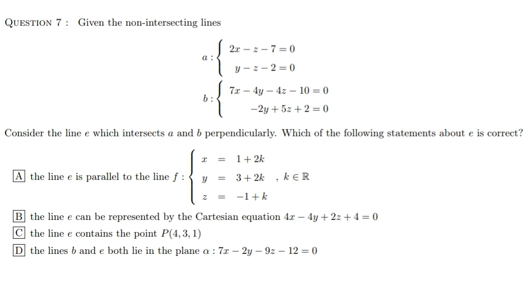 Solved QUESTION 7 ﻿: Given the non-intersecting | Chegg.com