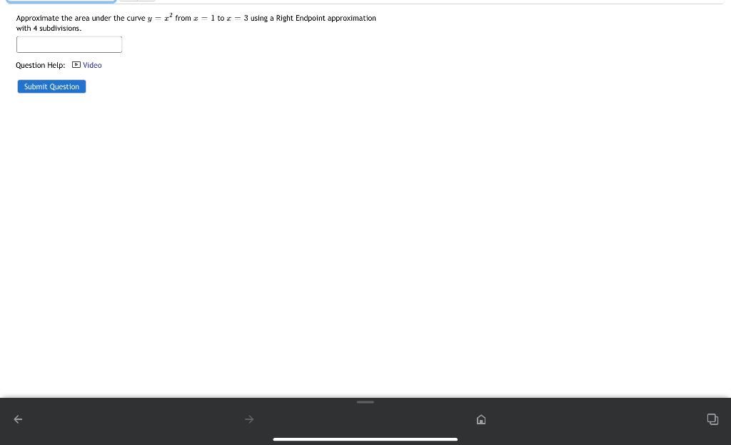Approximate the area under the curve y² from 1 to 3 | Chegg.com