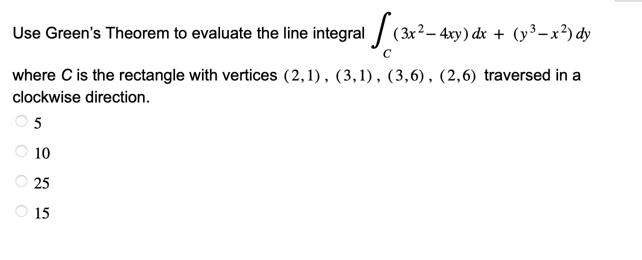 Solved Use Green's Theorem to evaluate the line integral | Chegg.com