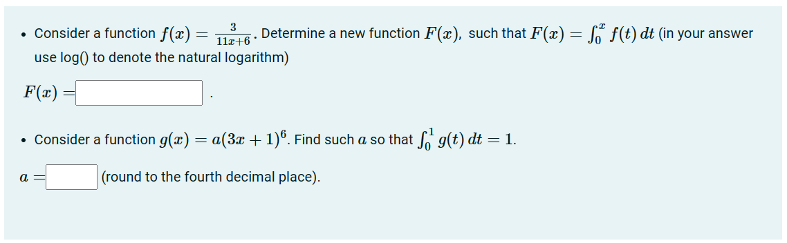 Solved - Consider a function f(x)=11x+63. Determine a new | Chegg.com