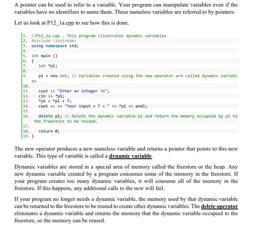 Solved Introduction to pointers Every byte in the computer's | Chegg.com