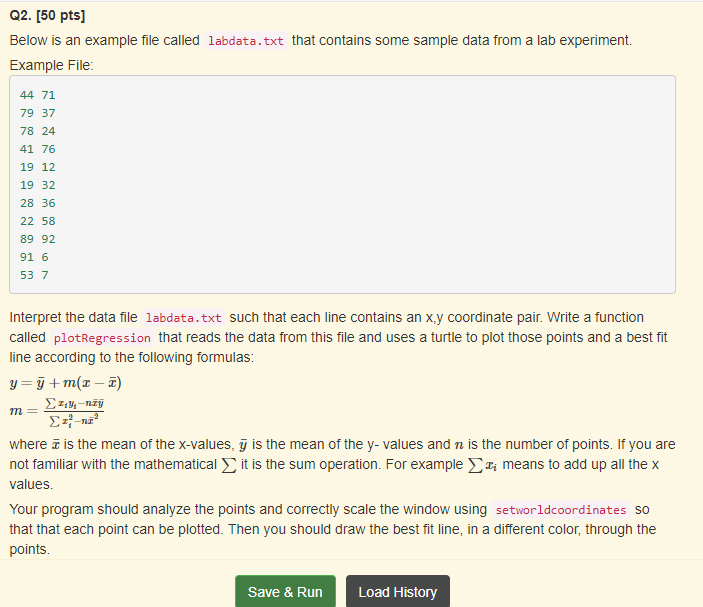 Solved Q2. [50 pts] Below is an example file called | Chegg.com