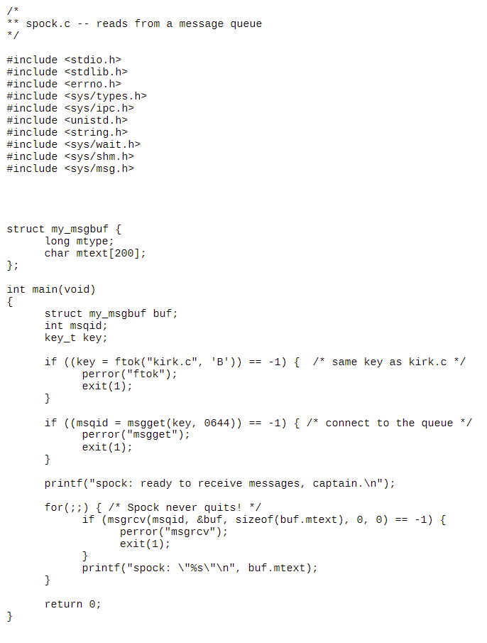 Solved Question 3: Message Queues (2+4+4 pts) Review the | Chegg.com