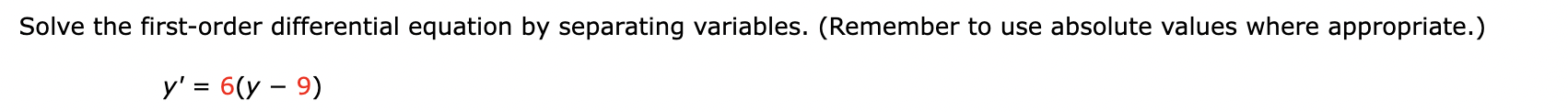 Solved Solve the first-order differential equation by | Chegg.com