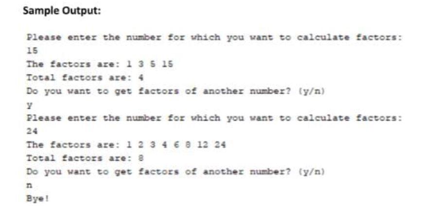 Solved Write a program that reads an integer from user and | Chegg.com