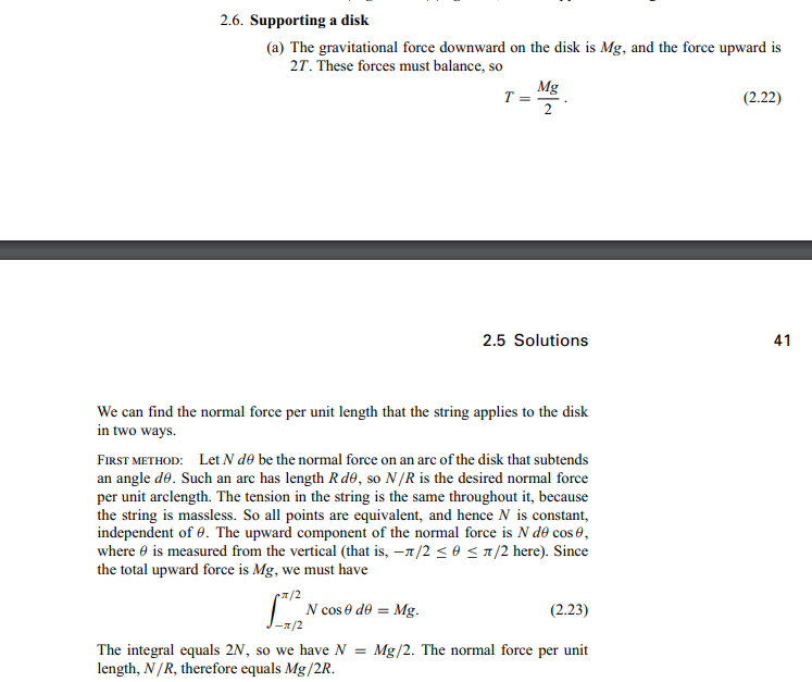 Solved The above is a problem from Ch-2 "Statics" of | Chegg.com