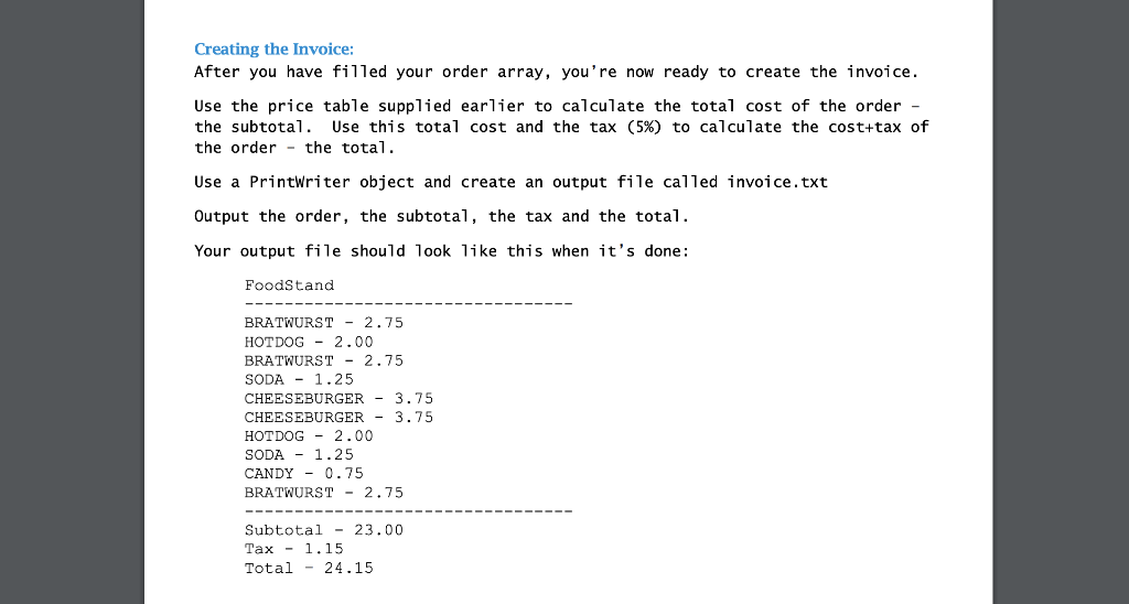 Solved Programming Assignment: Instructions: You are | Chegg.com