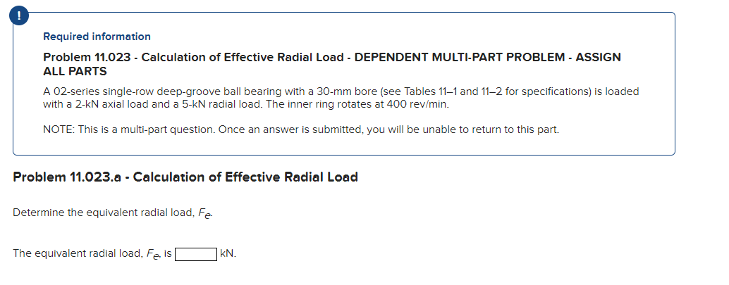 Solved Required information Problem 11.023 - Calculation of | Chegg.com