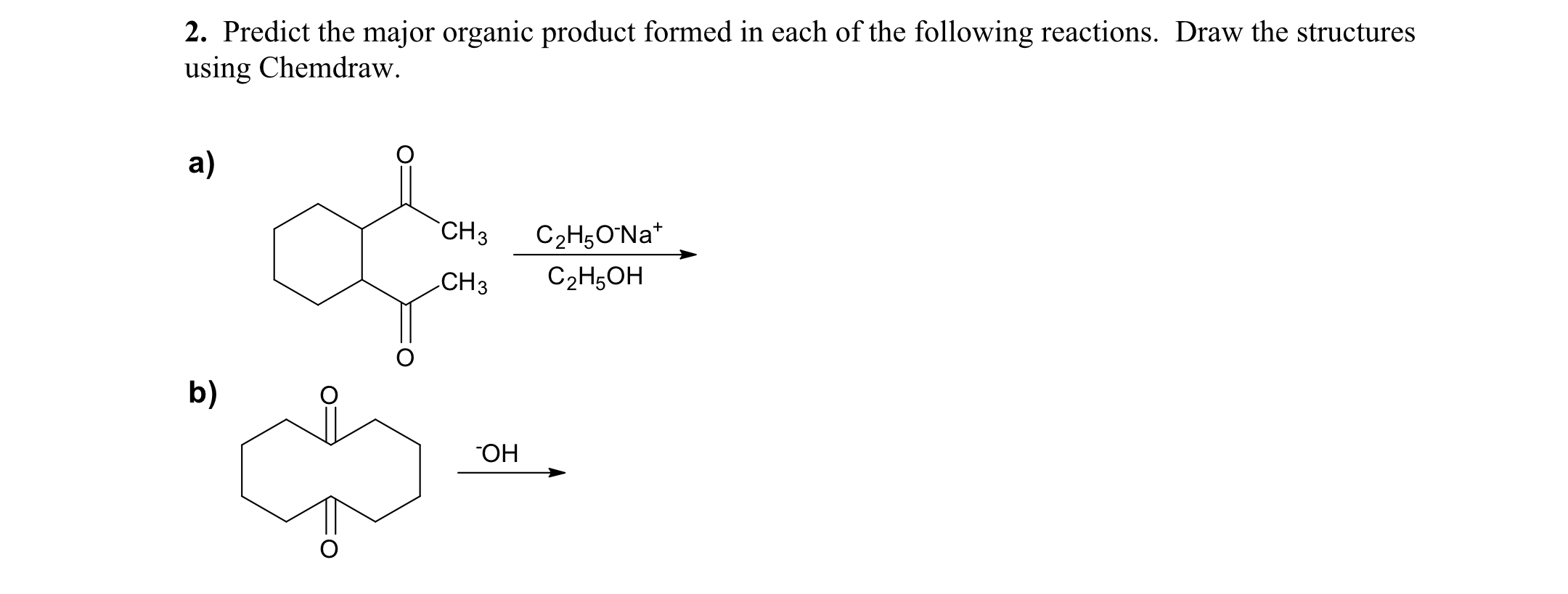 [Solved]: 2. Predict the major organic product formed in ea