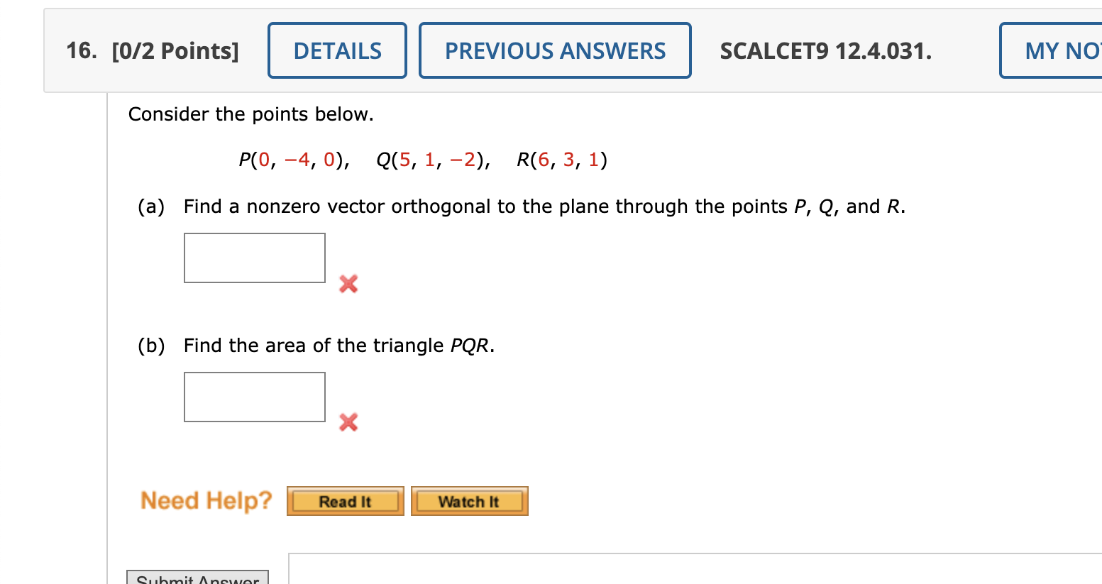 Solved Consider the points | Chegg.com