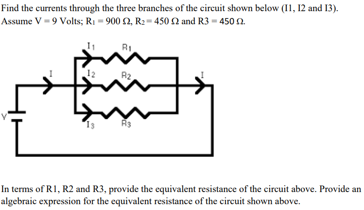 Solved Find the currents through the three branches of the | Chegg.com