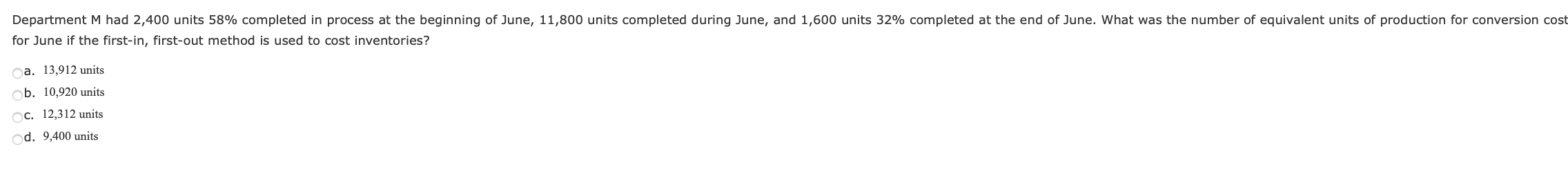 Solved Grace Co. can further process Product B to produce | Chegg.com