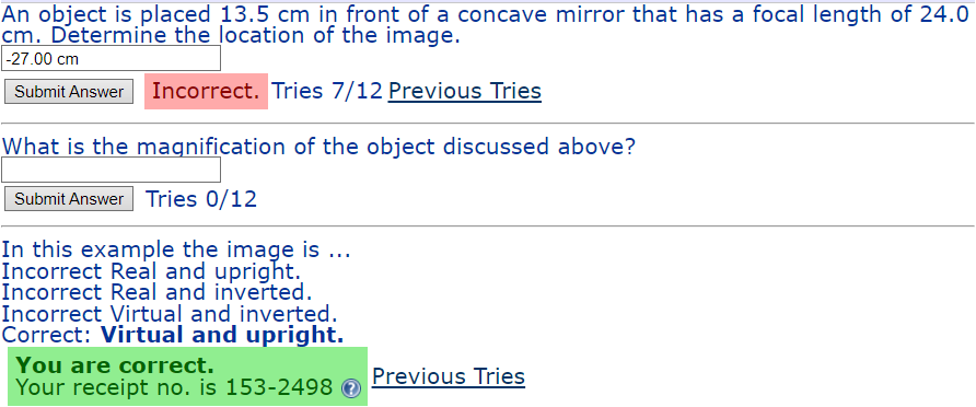 Solved An object is placed 13.5 cm in front of a concave | Chegg.com