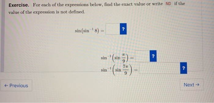 Solved Exercise. For each of the expressions below, find the | Chegg.com