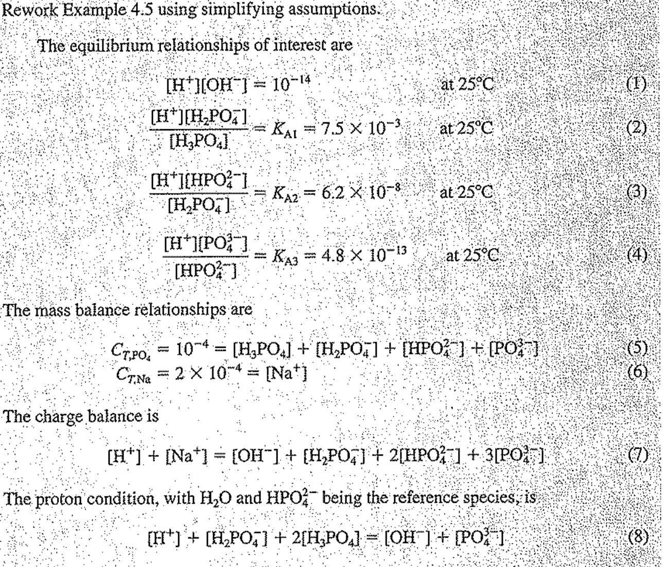 Solved Rework Example 4.5 using simplifying assumptions The | Chegg.com