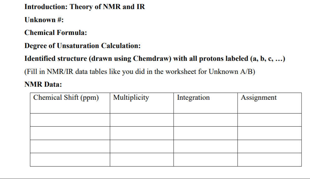 Solved 17) Chemical Formulae: C12H18 Singlet, 9H 4H, Doublet | Chegg.com