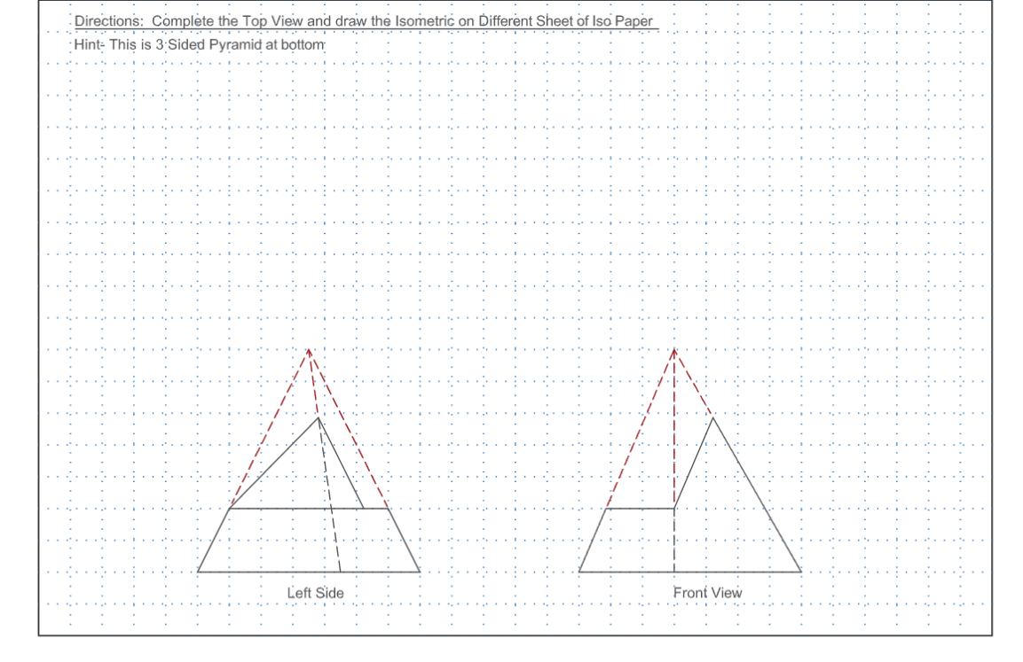Solved Please draw the missing top and isometric views given | Chegg.com Solved Please draw the missing top and isometric views given | Chegg.com