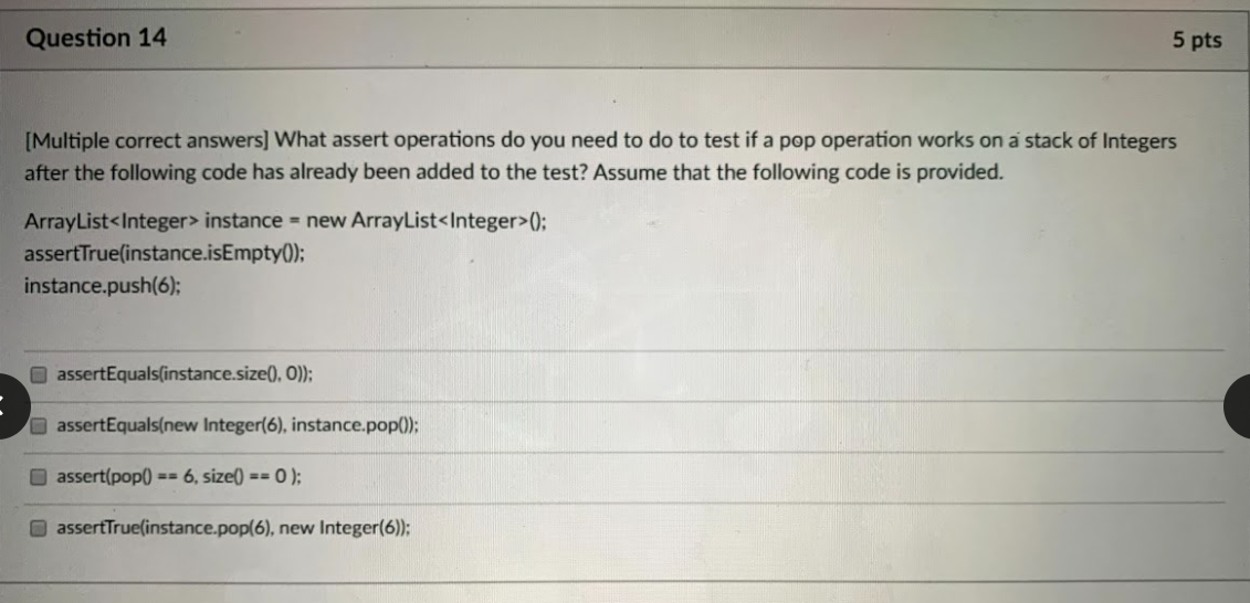 Question 14 5 pts [Multiple correct answers) What | Chegg.com