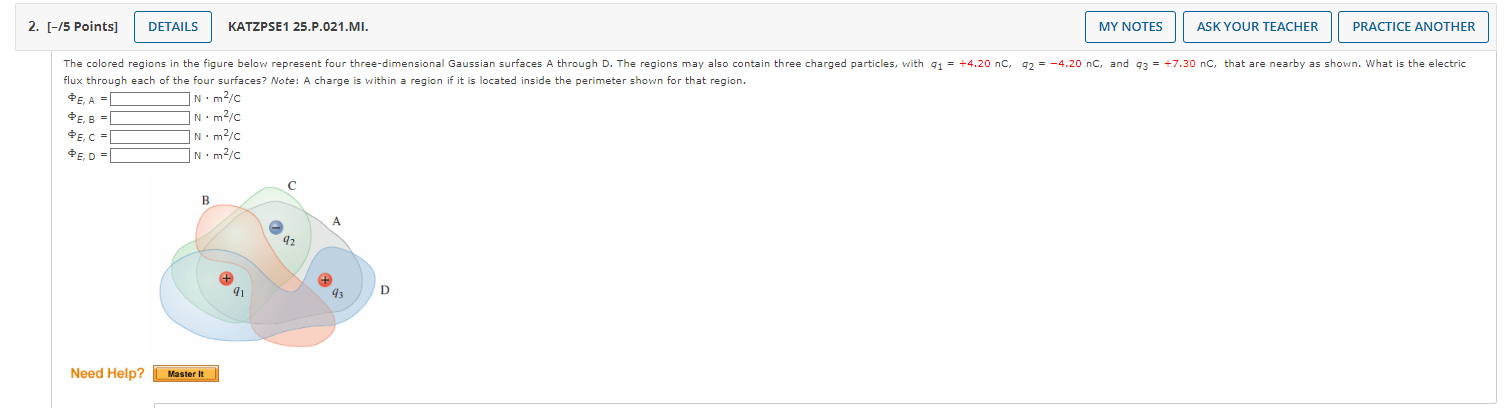 Solved The colored regions in the figure below represent | Chegg.com