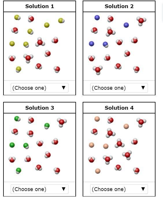 Solved Four solutions of an acid dissolved in water are | Chegg.com