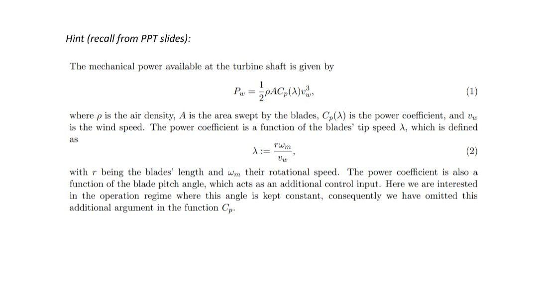 Solved Hint (recall from PPT slides): The mechanical power | Chegg.com