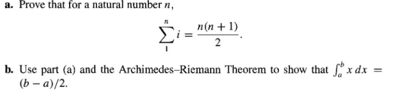 Solved a. Prove that for a natural number n, ∑1ni=2n(n+1). | Chegg.com