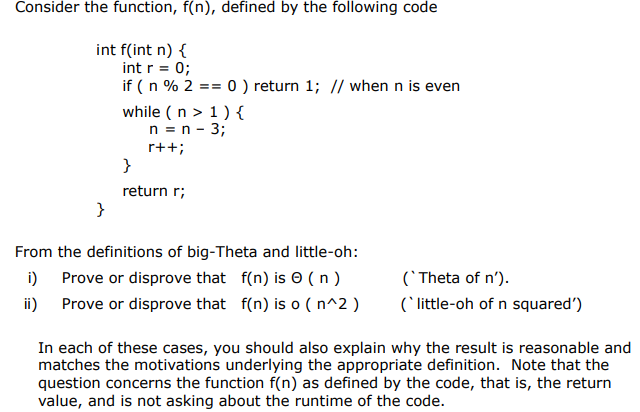 Solved Consider The Function Fn Defined By The Following 