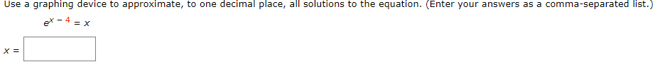 Solved Use a graphing device to approximate, to one decimal | Chegg.com