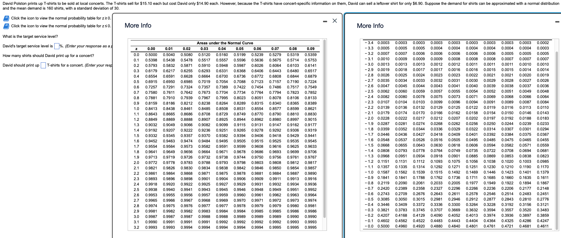 Solved David Polston prints up T-shirts to be sold at local | Chegg.com