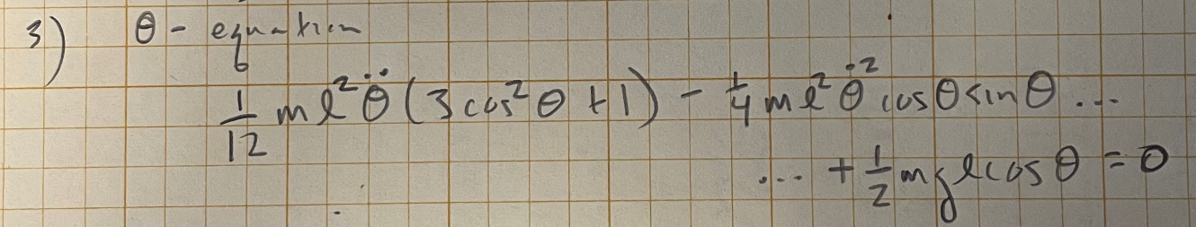 Solved 3) A thin rod of mass m and length / is balancing | Chegg.com