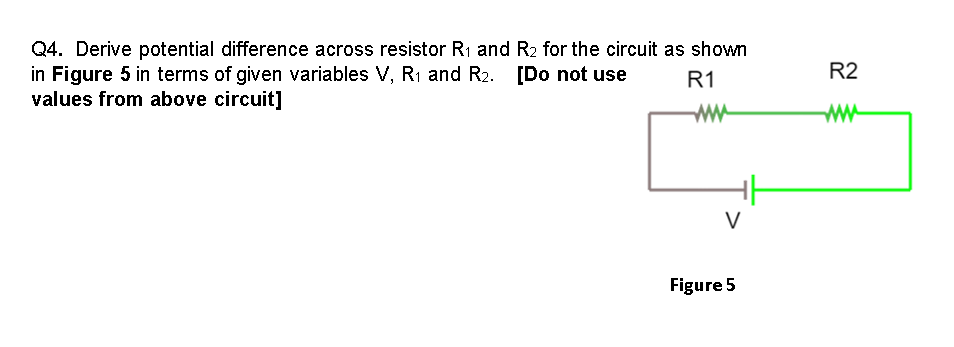 Solved R2 Q4. Derive potential difference across resistor R1 | Chegg.com