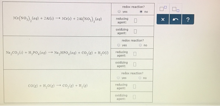 Solved redox reaction? O yes e no 3Cr(NO3)2(aq) | Chegg.com