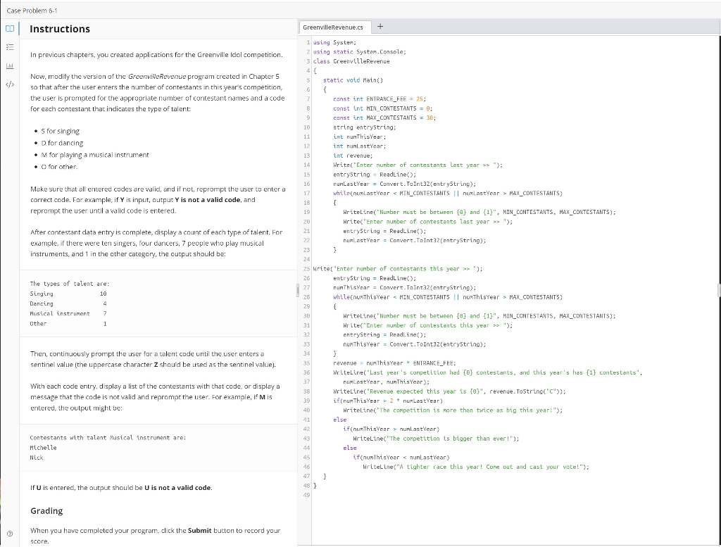 I need help with this Case Problem 6-1: In previous | Chegg.com