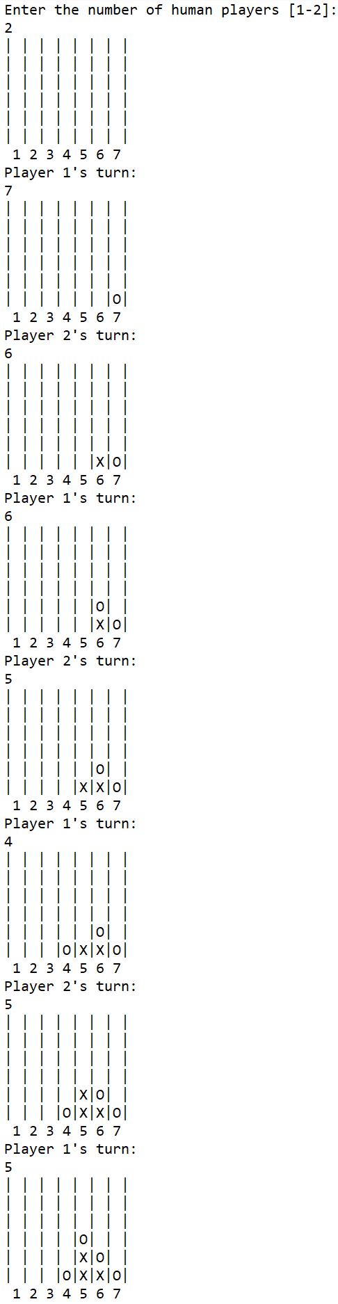 Write a C program to implement the game of Connect 4 | Chegg.com