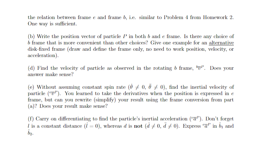 Solved Given a spinning disk with a straight slot as shown | Chegg.com