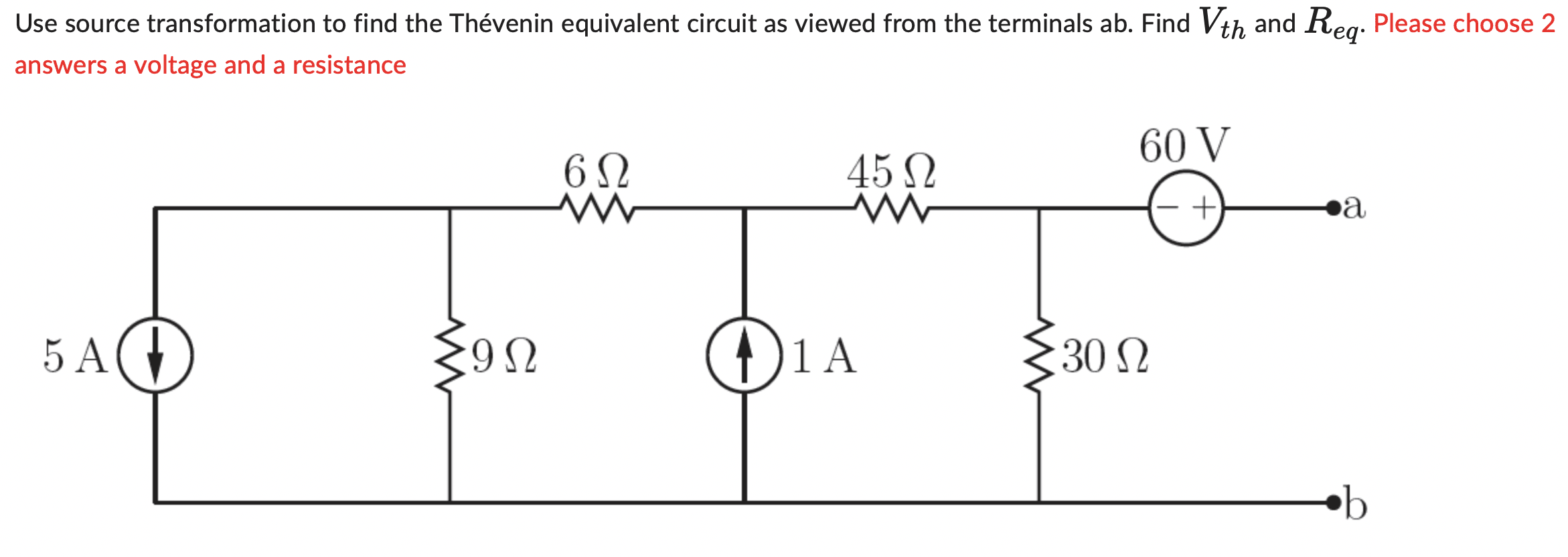 Solved For the circuit below, find the Norton equivalent | Chegg.com