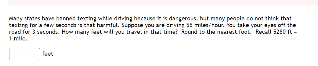 Solved Many states have banned texting while driving because | Chegg.com