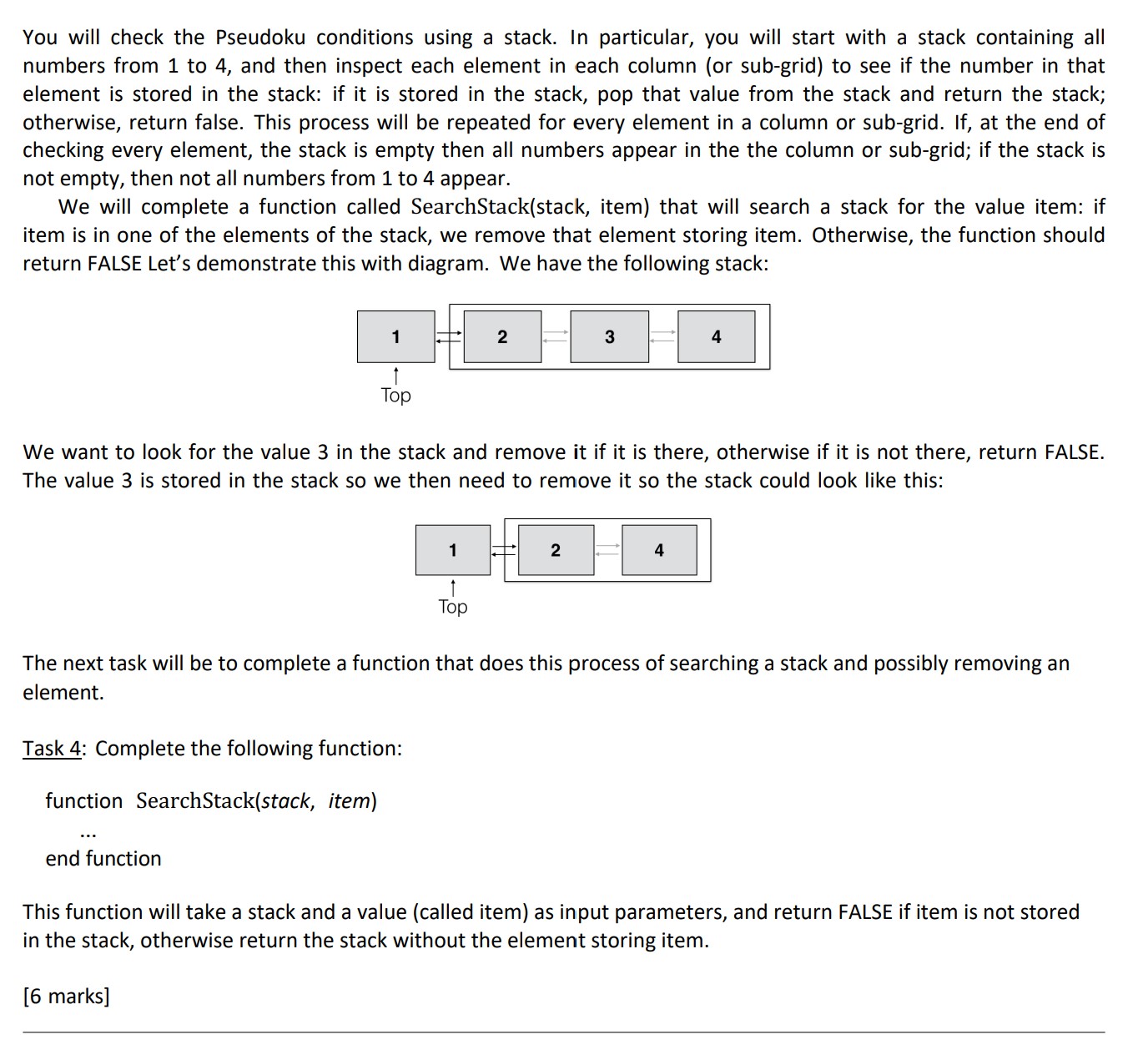 Solved Checking the Pseudoku conditions The next step in | Chegg.com