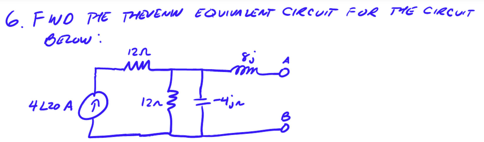 Solved Find the thevenin equivalent circuit for the circuit | Chegg.com