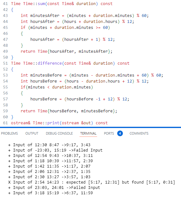 Solved How would i fix this code in C++ ﻿so that my output | Chegg.com