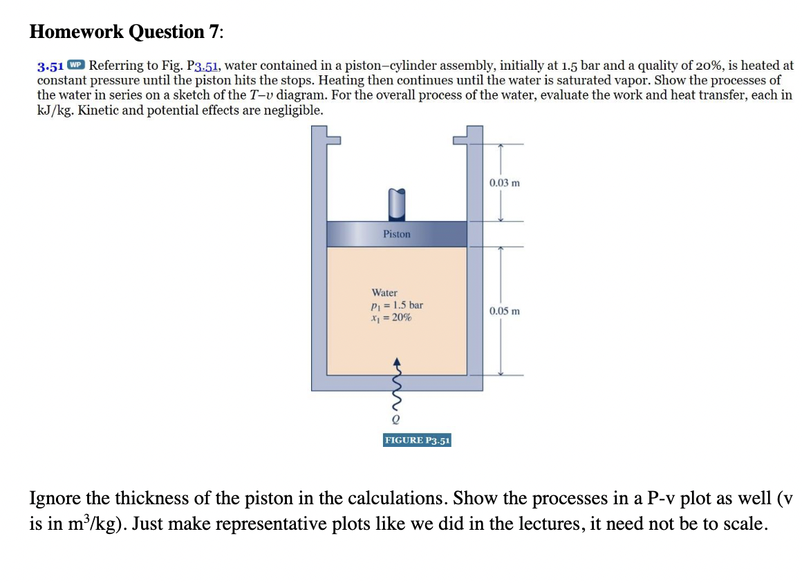 Solved 3.51 WP Referring to Fig. P3.51, water contained in a | Chegg.com