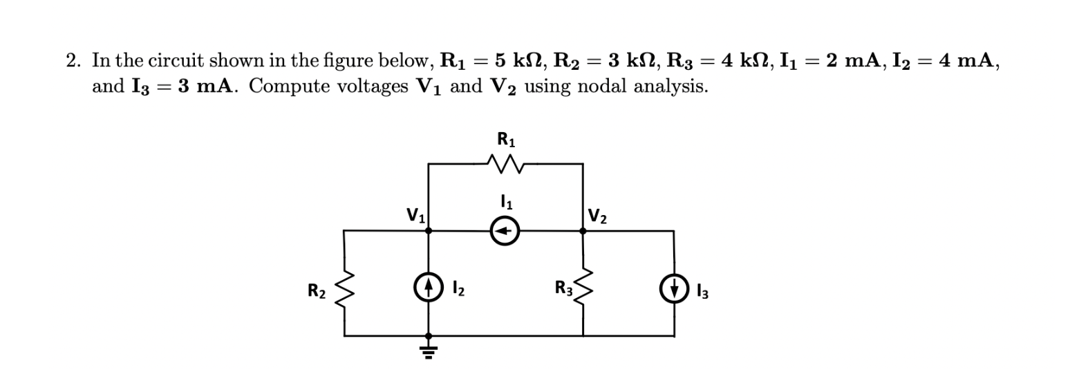 Solved 2. In the circuit shown in the figure below, | Chegg.com