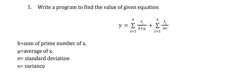 Solved sum of prime number of xi = 3 please find value of n | Chegg.com