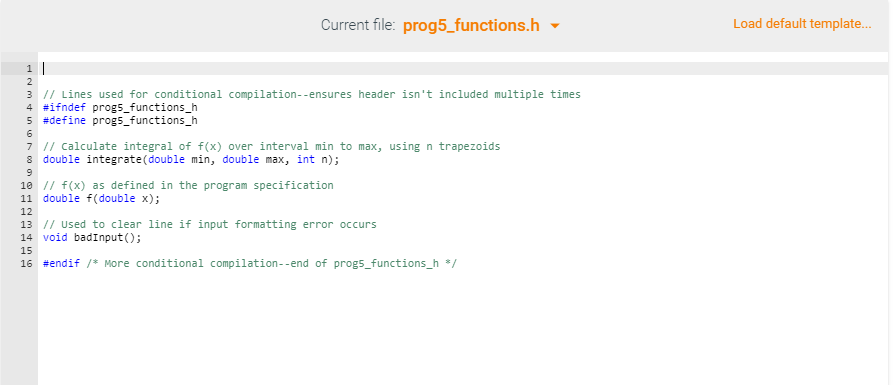 5.14 Program 5: Integral Approximation with Functions | Chegg.com