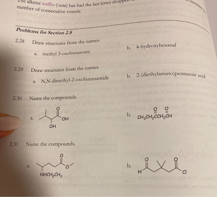 Solved The alkene suffix (-ene) has h number of consecutive | Chegg.com