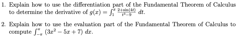 Solved 1. Explain how to use the differentiation part of | Chegg.com