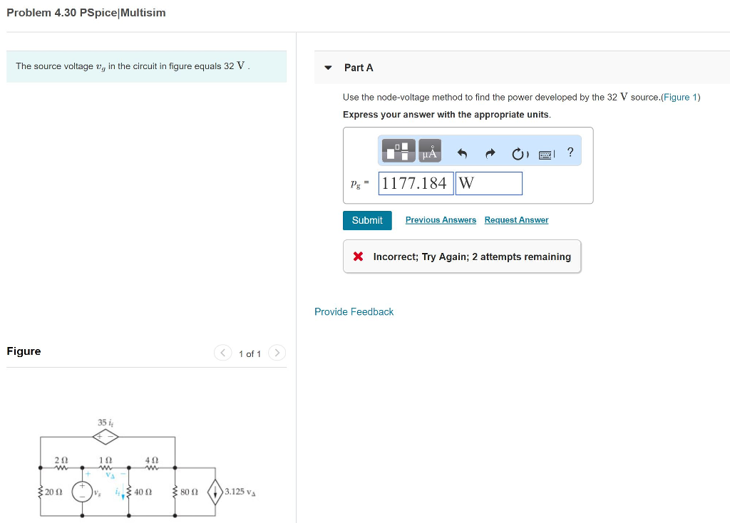 Solved Problem 4.30 PSpice Multisim The source voltage vg in | Chegg.com