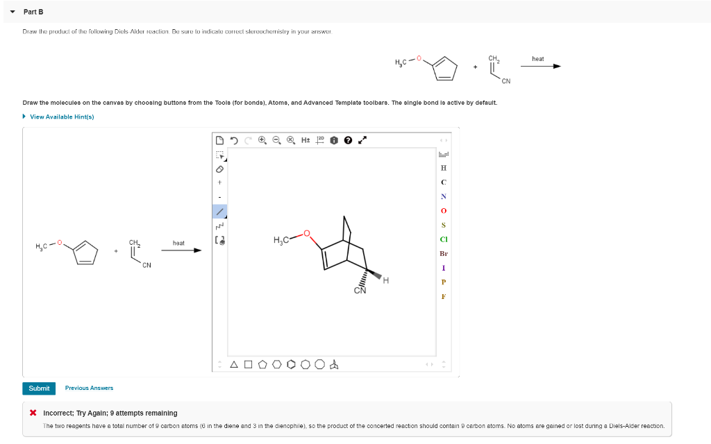 Solved Complete the mechanism of the following Diels-Alder | Chegg.com